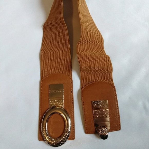 Accessories | Tan Colored Elastic Belt | Poshmark